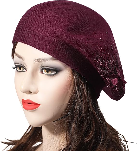 Mosaic Women Warm Beret Cap - Best Men Caps Online